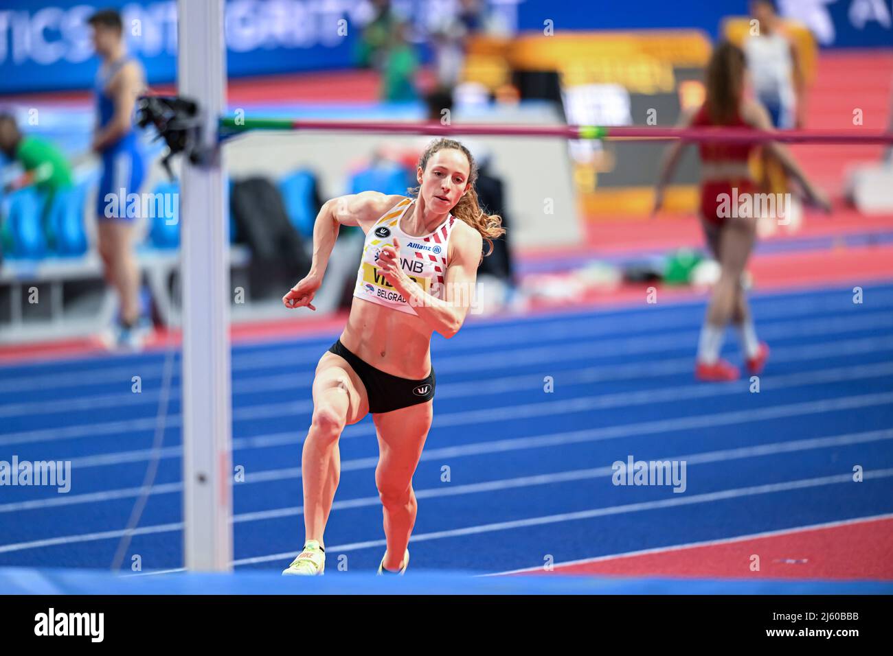 Noor Vidts participating in the Belgrade 2022 World Indoor ...