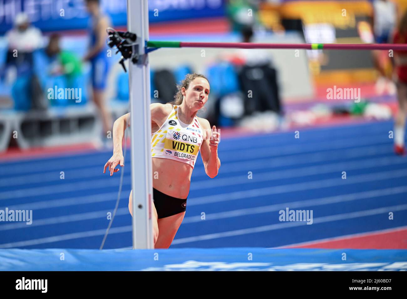 Noor Vidts participating in the Belgrade 2022 World Indoor ...
