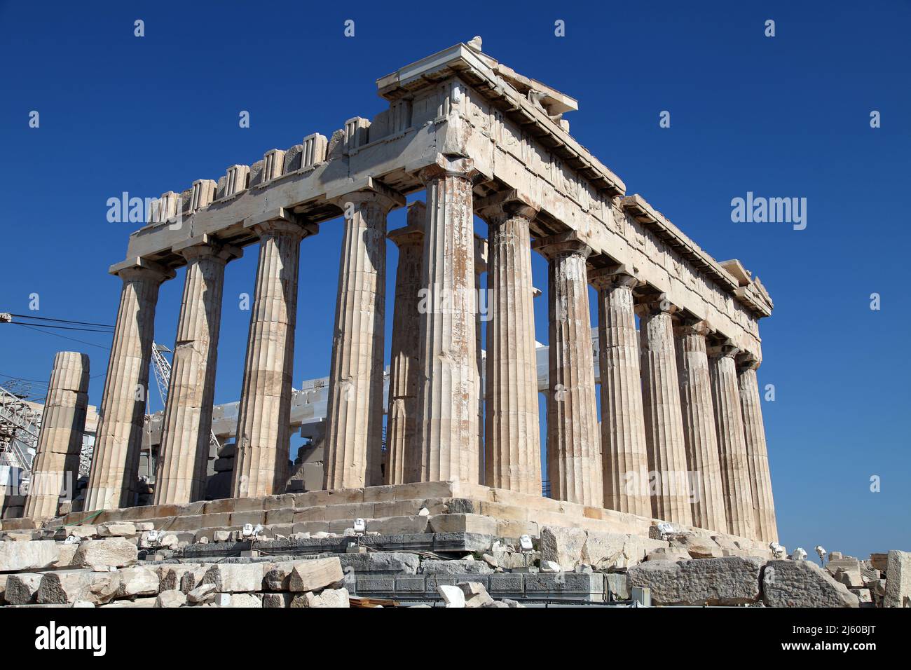 Ancient Greek temple Parthenon at Acropolis in Athens, Greece ...