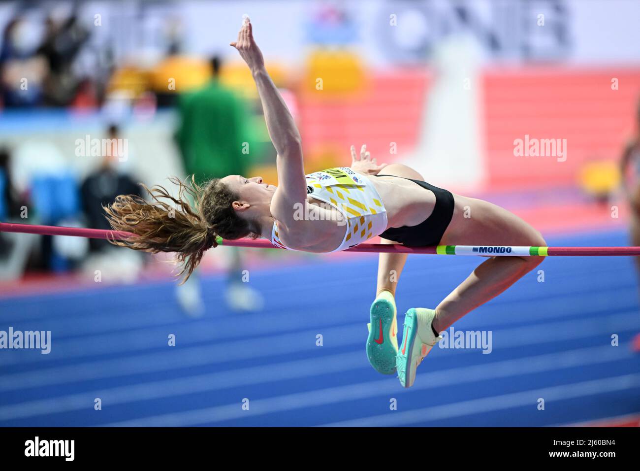 Noor Vidts participating in the Belgrade 2022 World Indoor ...