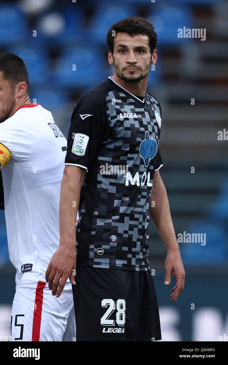 Como, Italy. 25th Apr, 2022. Luca Vignali (Como 1907) looks on during ...
