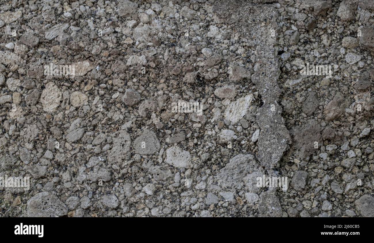 Close up view of weathered crumbling gray concrete wall texture Stock ...