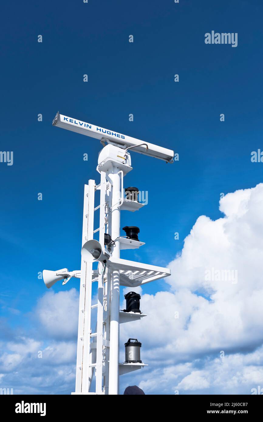 dh Marine Radars NAVIGATION SHIPPING Kelvin Hughes Radar Stock Photo ...