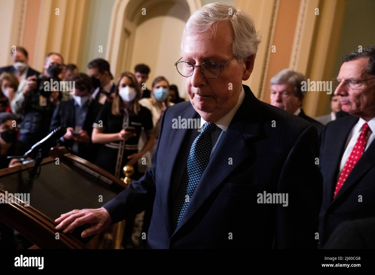 UNITED STATES - APRIL 26: Senate Minority Leader Mitch McConnell, R-Ky ...