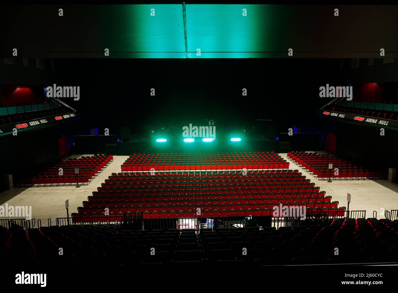 An interior view of Bonus Arena in Hull,East Riding of Yorkshire,UK ...