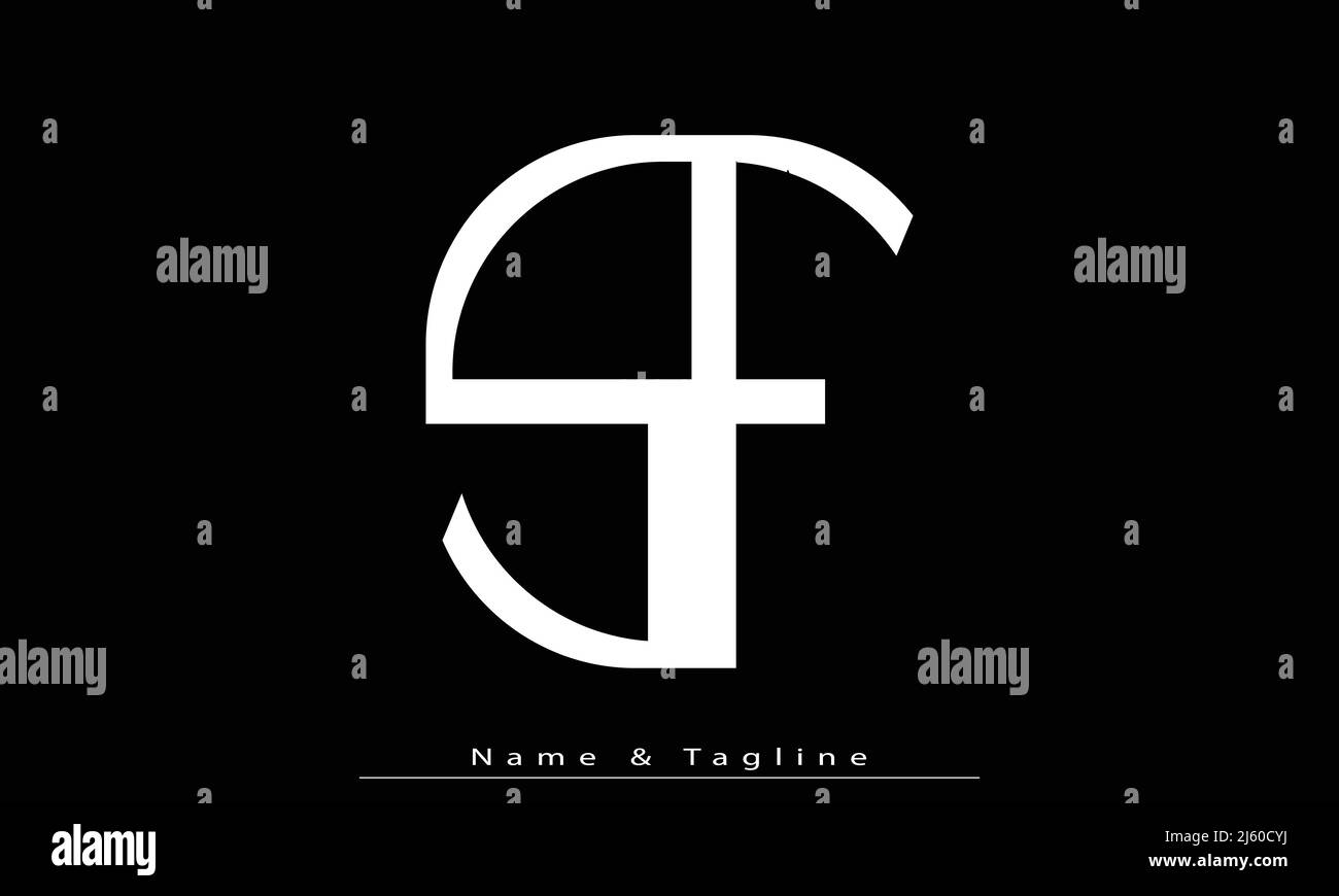 Alphabet letters Initials Monogram logo SF , FS Stock Vector Image ...