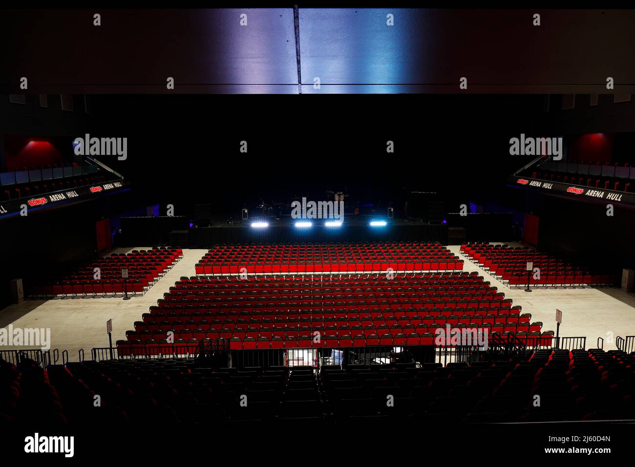 An interior view of Bonus Arena in Hull,East Riding of Yorkshire,UK ...