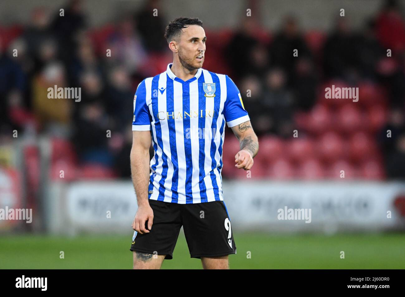 Lee Gregory #9 of Sheffield Wednesday in action during the game Stock ...