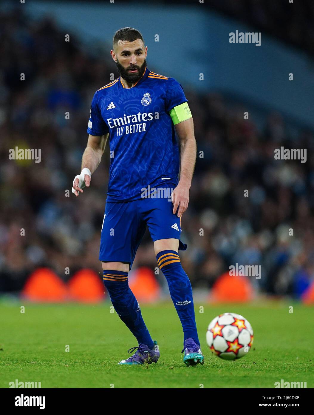 Real Madrid's Karim Benzema during the UEFA Champions League Semi Final ...
