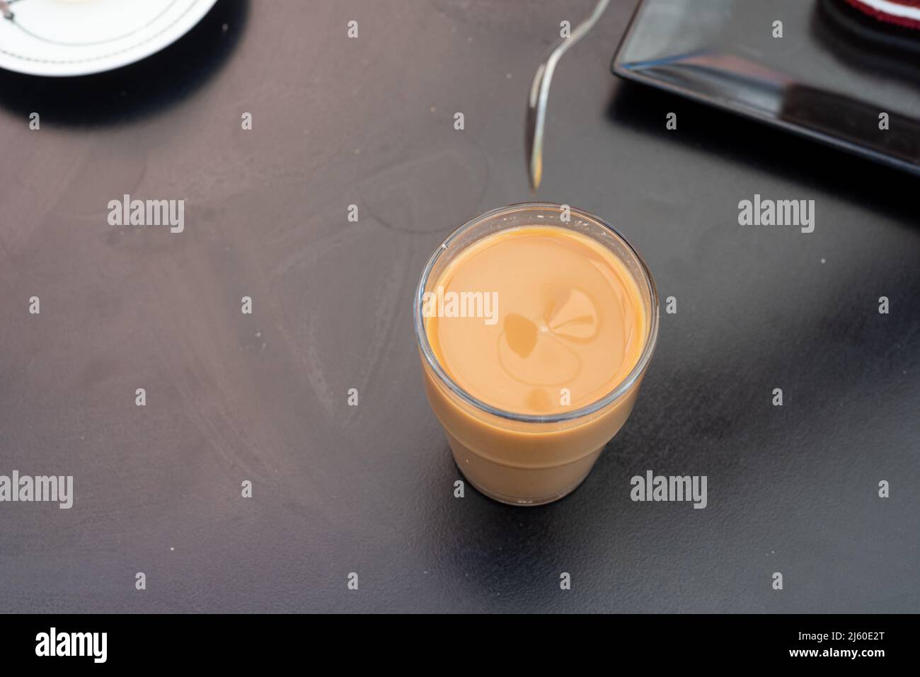 Cold Coffee in an outside terrace at coffee shop Stock Photo - Alamy