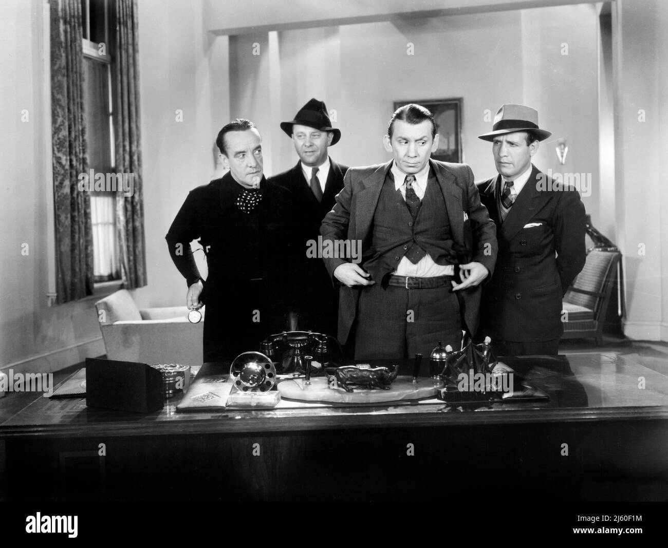 Fuzzy Knight, Arthur Loft, on-set of the Film, "Bars of Hate", Victory ...