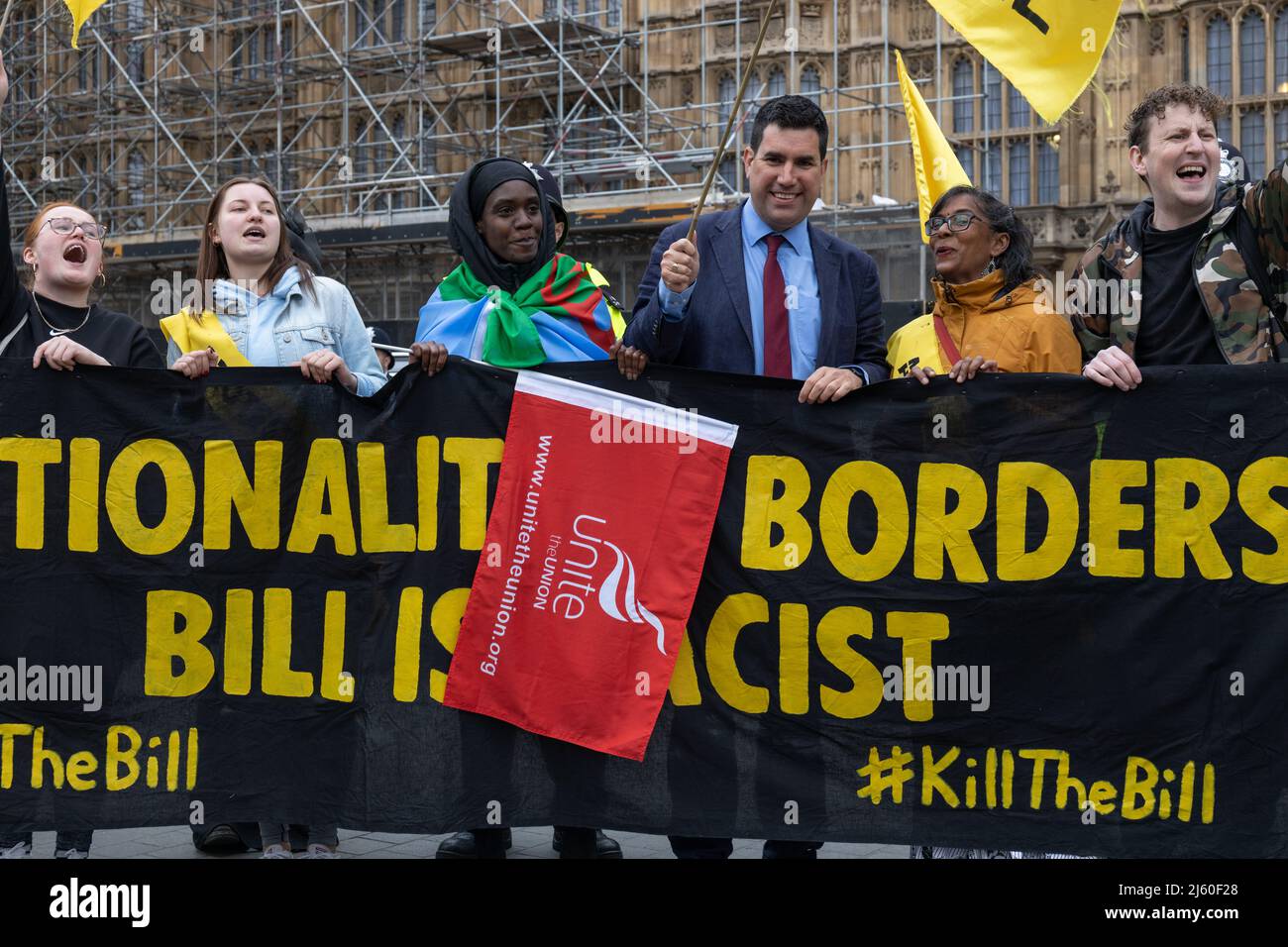 London, England, UK 26 April 2022 Protest against the Nationalities and ...