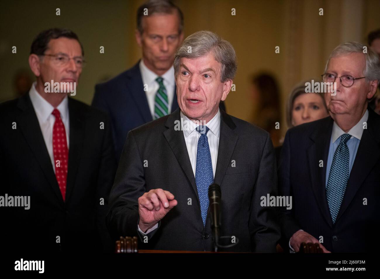 United States Senator Roy Blunt (Republican of Missouri) offers remarks ...