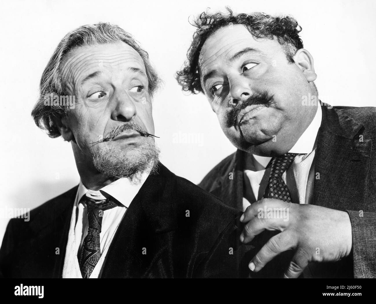 Luis Alberni, Henry Armetta, on-set of the Film, "A Bell For Adano ...