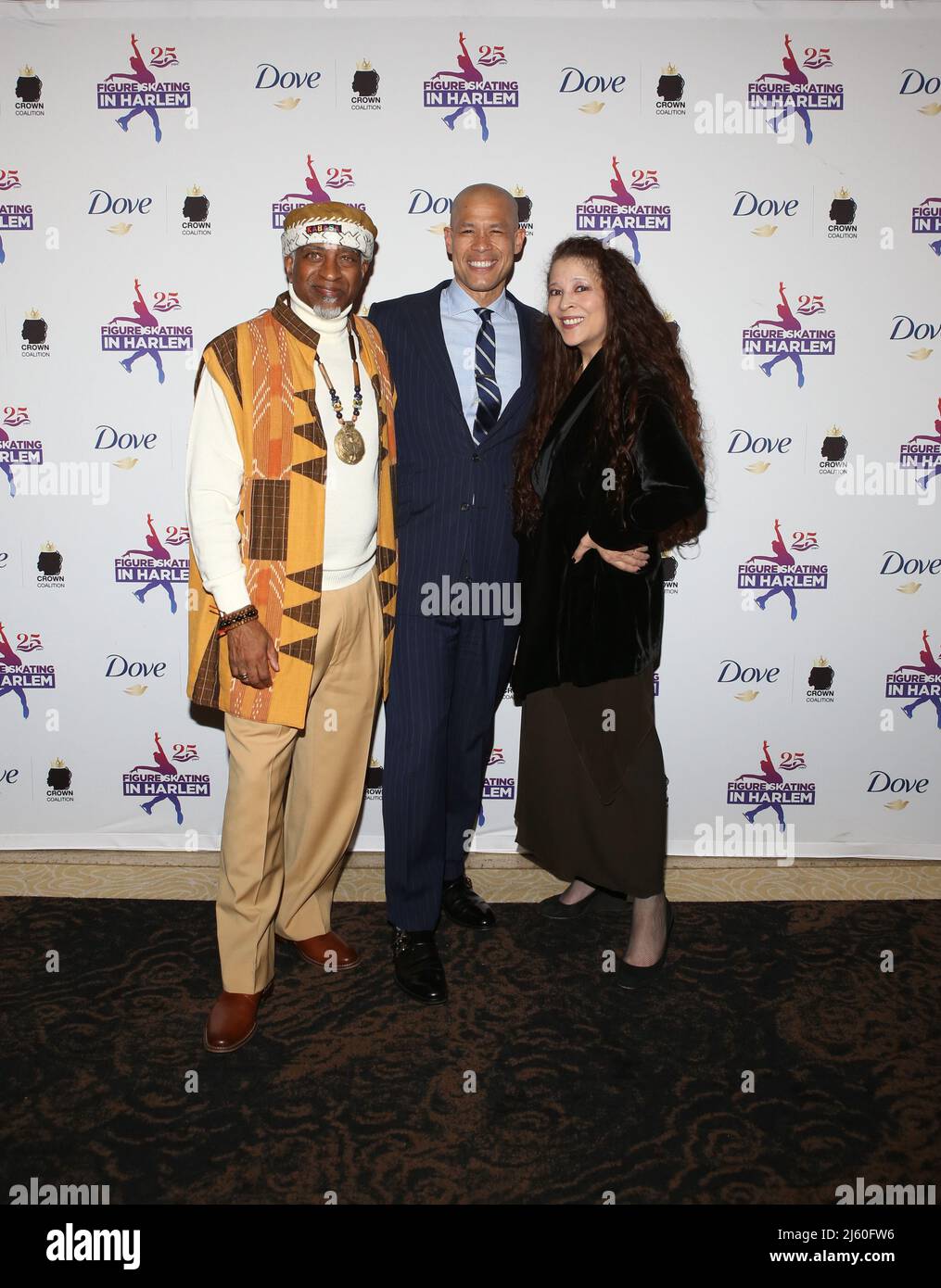 Atoy Wilson, Vlad Duthiers and Tai Babilonia attend the 2022 Figure ...