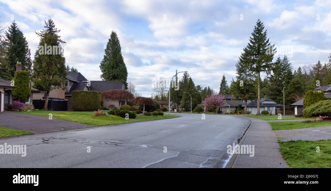 Fraser Heights, Surrey, Vancouver, BC, Canada. Street view in the ...