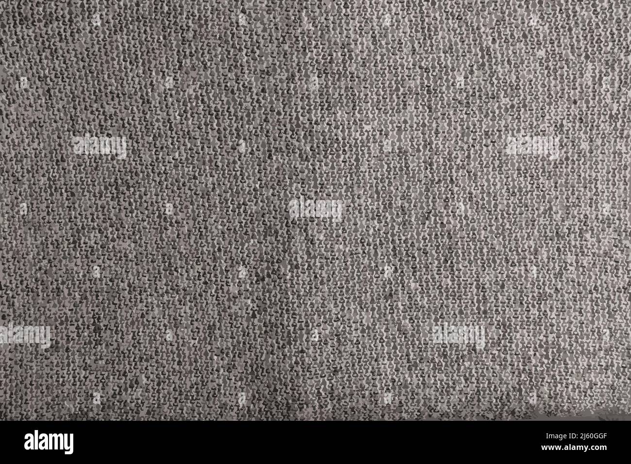 Realistic illustration of a gray knitted carpet close-up. Textile ...