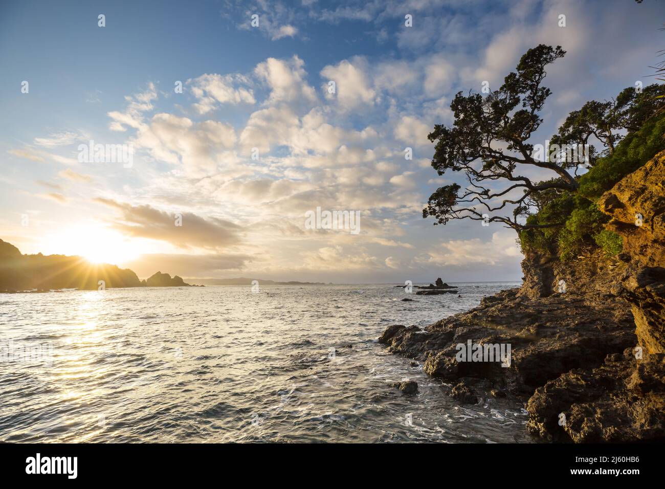 Beautiful landscapes it the Ocean Beach, New Zealand. Inspiring natural ...