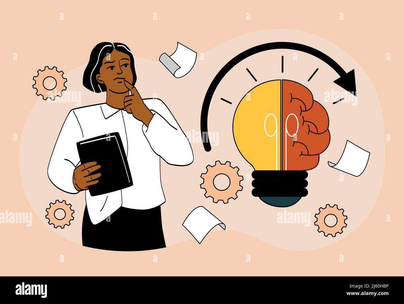 Genius hour concept Stock Vector Image & Art - Alamy