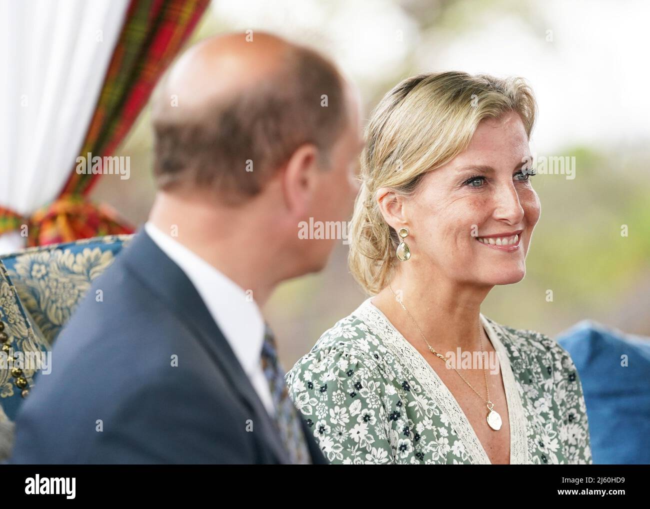The Earl and the Countess of Wessex during a reception with His ...