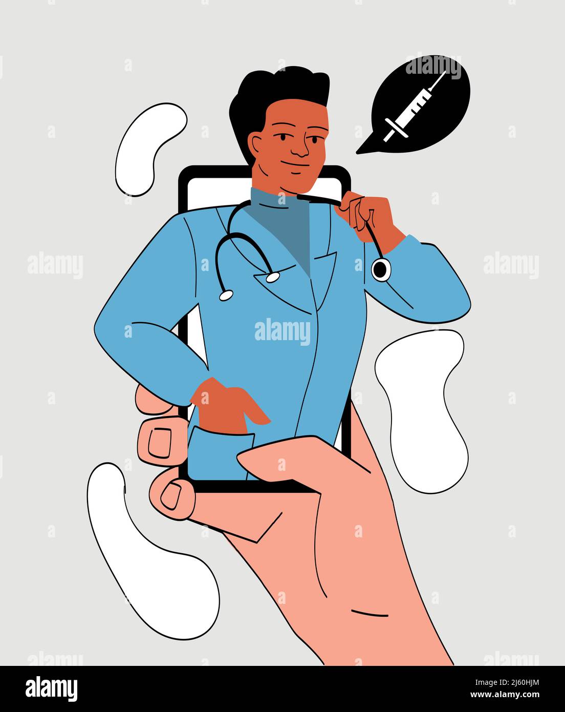 Online doctor concept Stock Vector Image & Art - Alamy