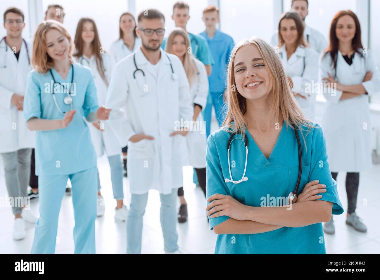 Group doctors applauding together hi-res stock photography and images ...