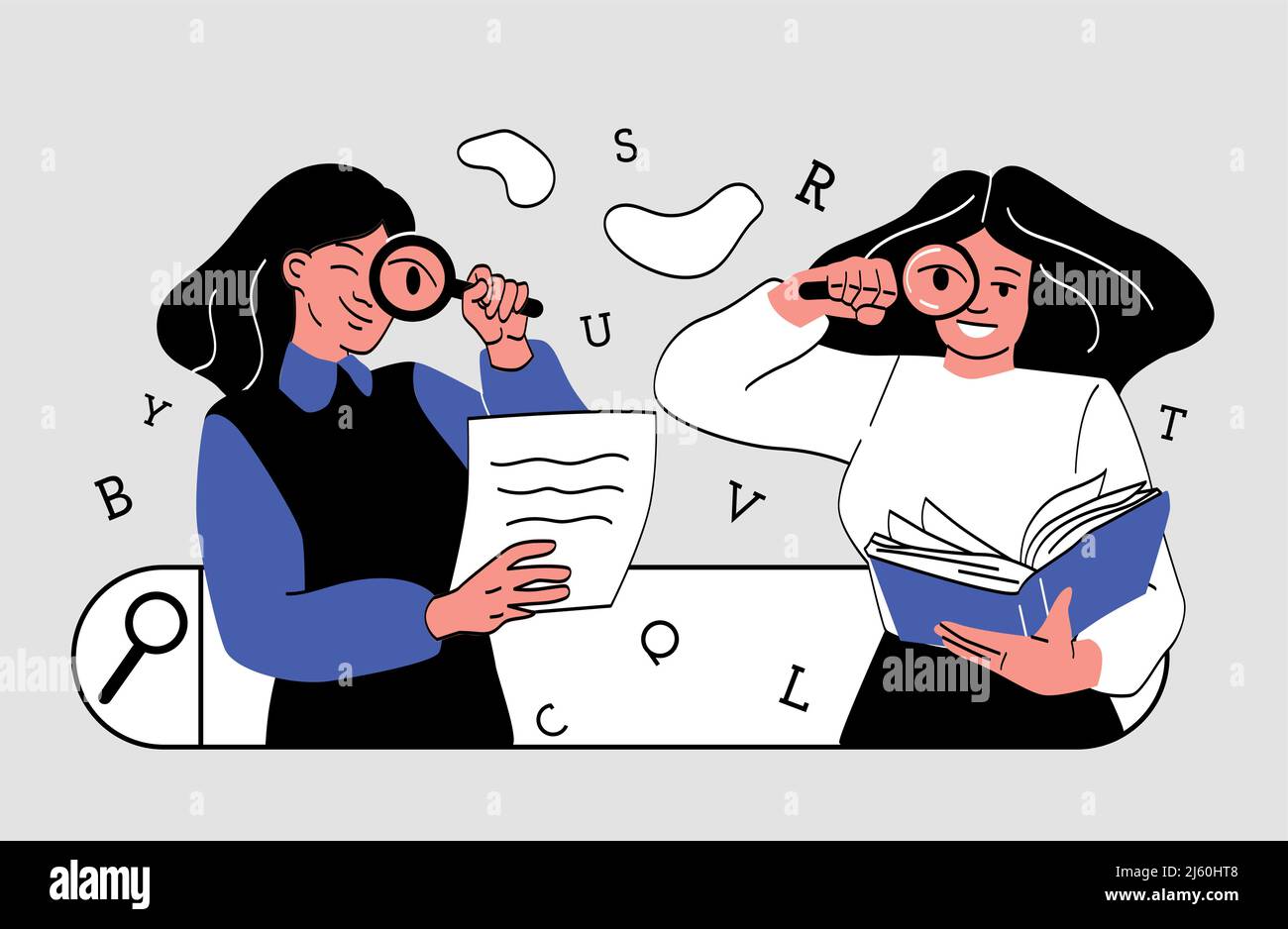 Searching online data Stock Vector Images - Alamy