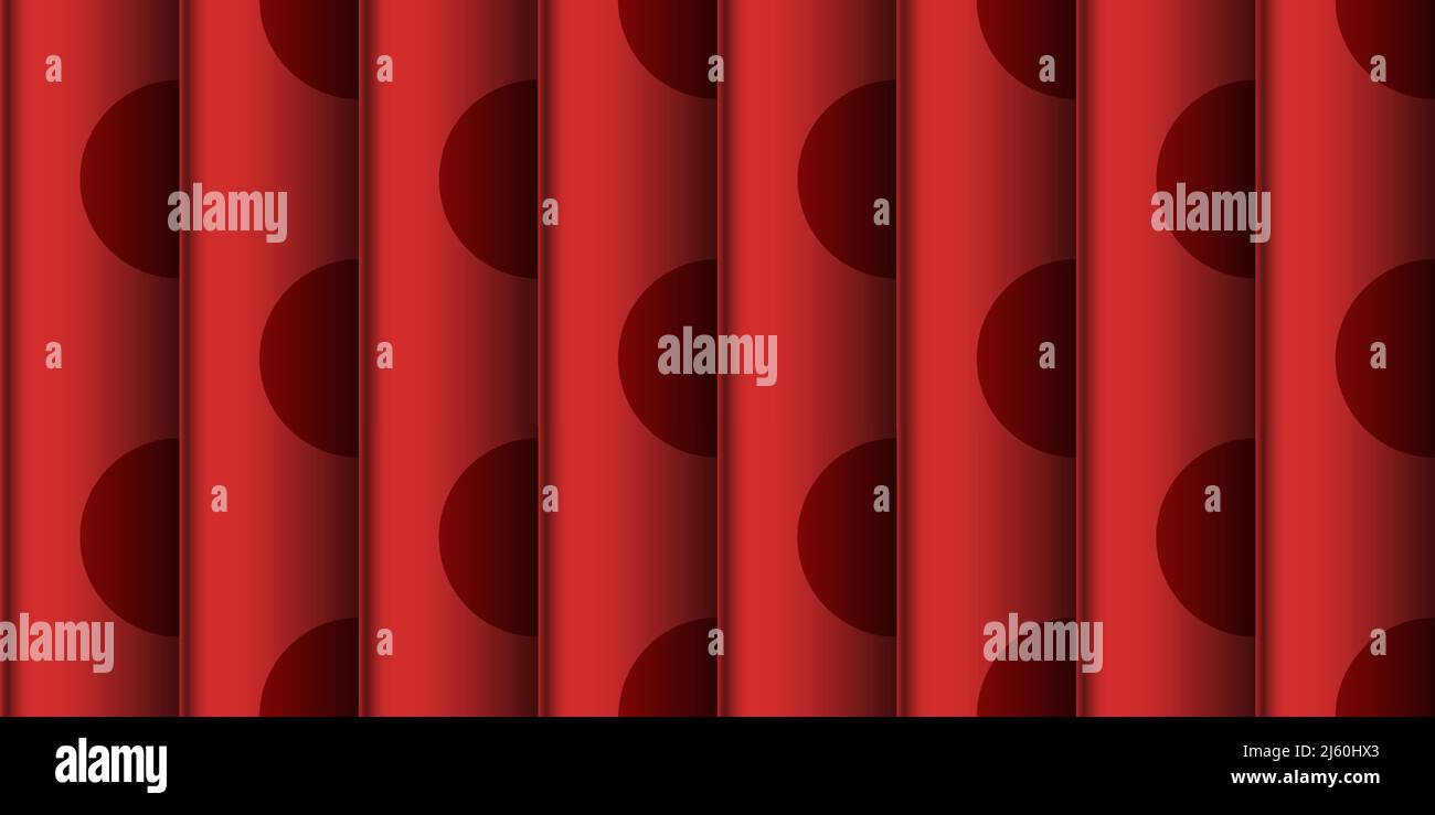 Abstract retro-style red seamless vector pattern with big dots Stock ...