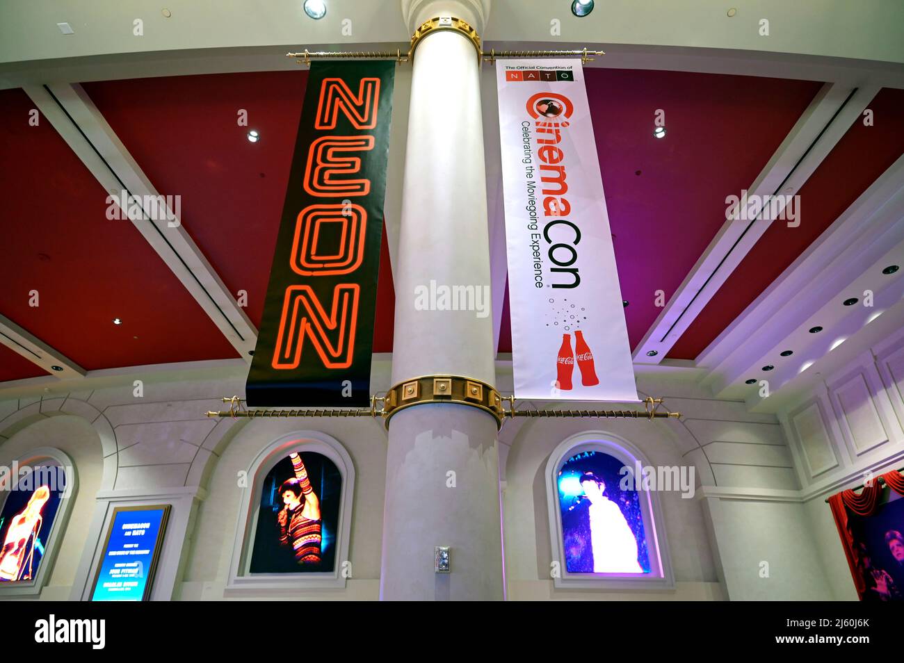 Las Vegas, USA. 26th Apr, 2022. Neon signage is displayed during ...