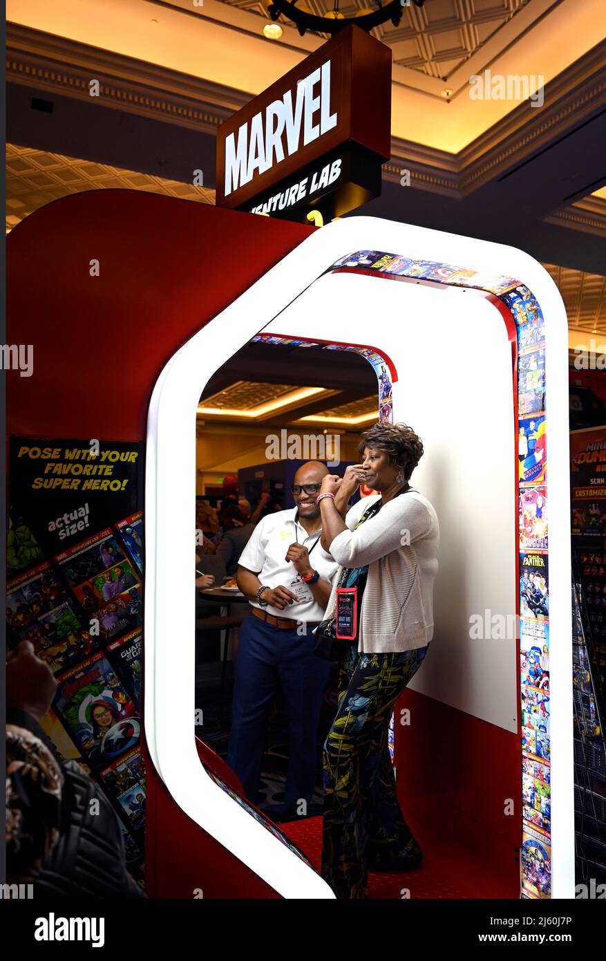 Marvel adventure photo booth hi-res stock photography and images - Alamy