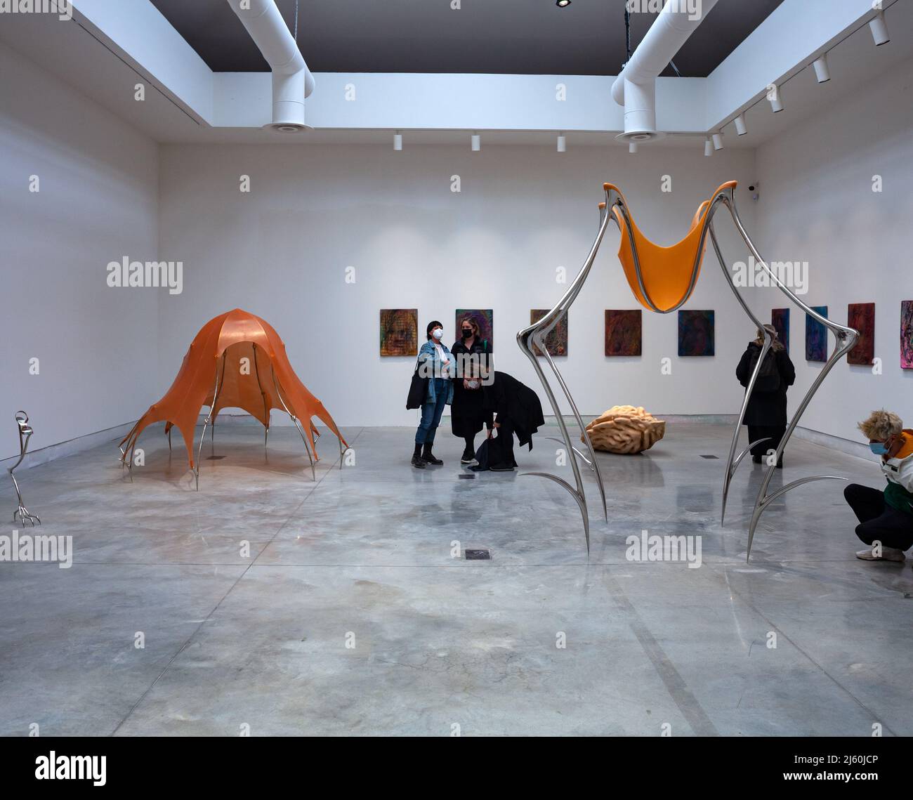 VENICE, ITALY - April 20: Installation by Hannah Levy at the 59th ...
