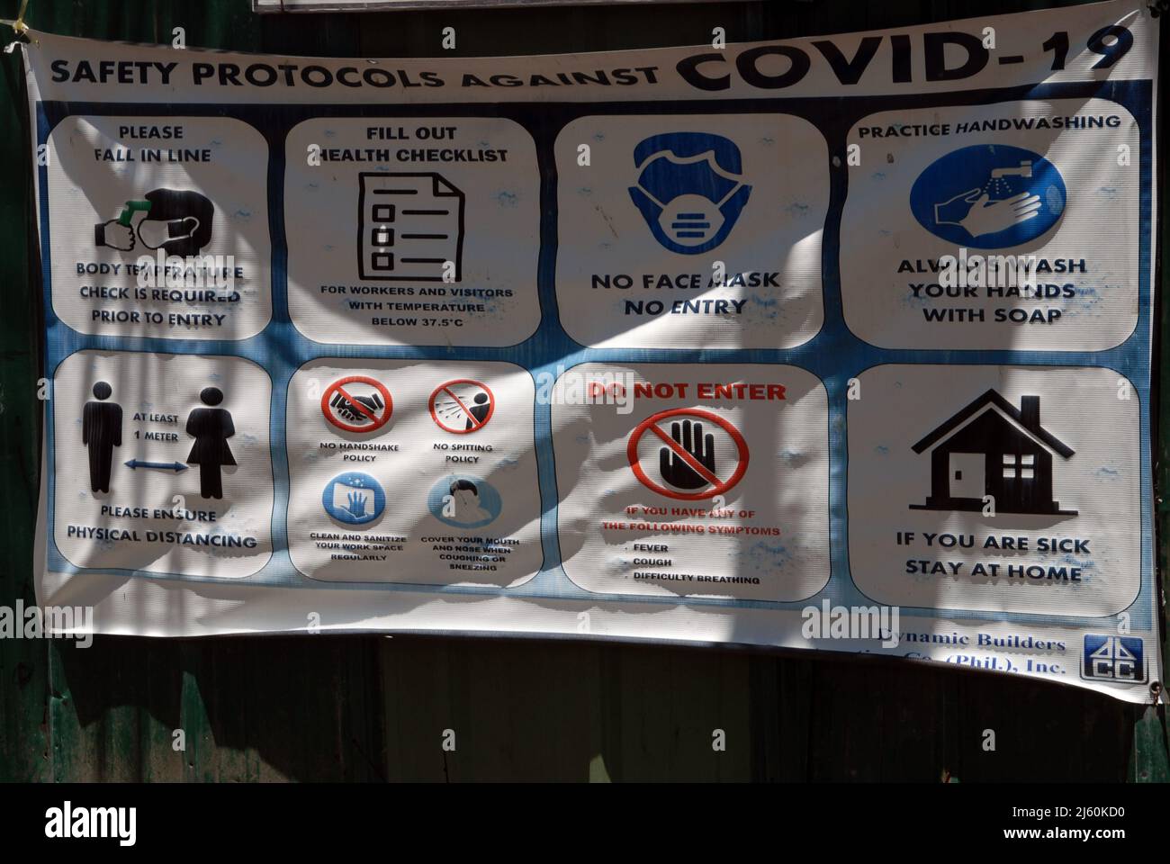 Safety Protocols, Covid Warning Sign, Bacolod, Negros Occidental ...