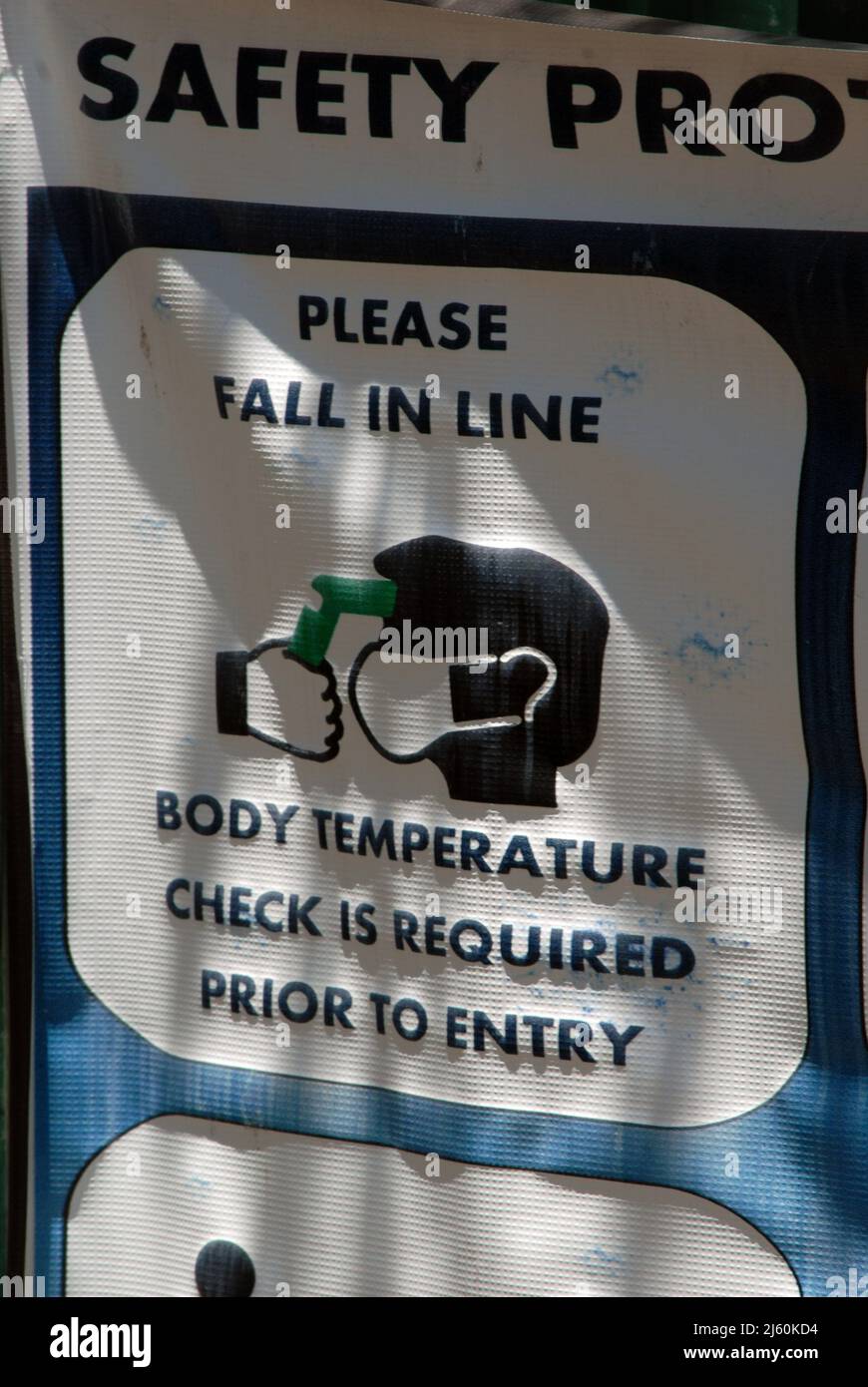 Please Fall in Line, Covid Warning Sign, Bacolod, Negros Occidental ...