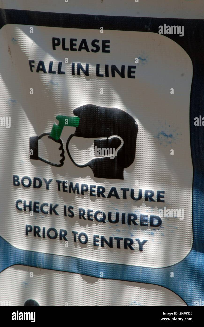 Please Fall in Line, Covid Warning Sign, Bacolod, Negros Occidental ...