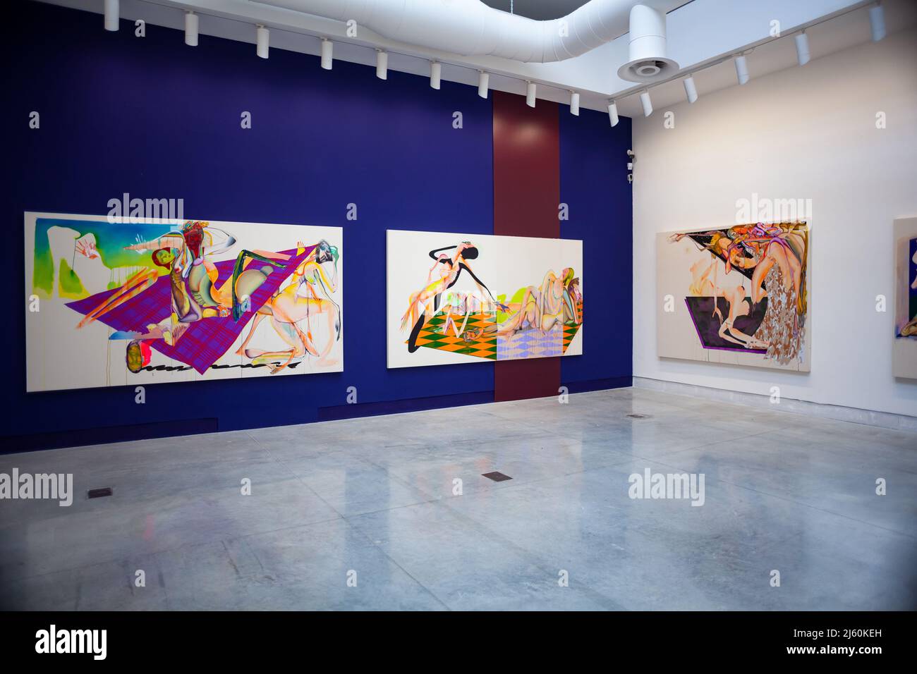 VENICE, ITALY - April 20: Painting of Christina Quarles at the 59th ...