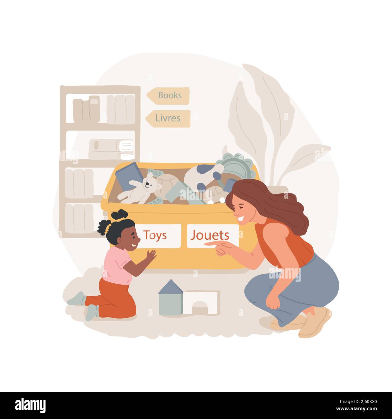 Class name plates isolated cartoon vector illustration. Signs areas of ...