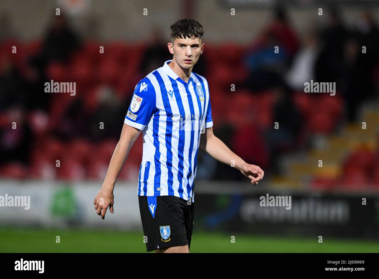 Jordan Storey #38 of Sheffield Wednesday in action during the game ...