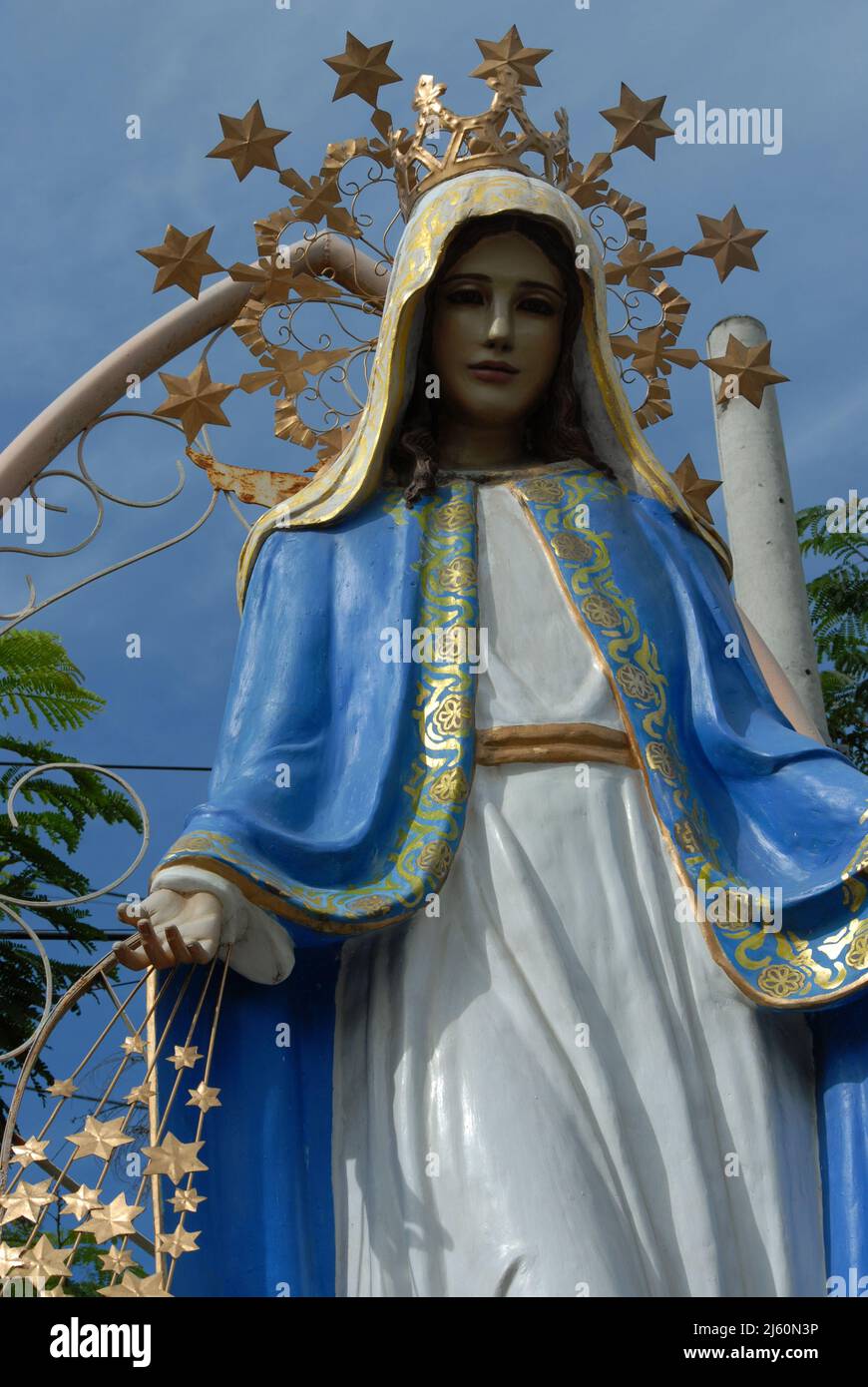 Mary Statue Philippines Virgin Mary Statue At The End Of The