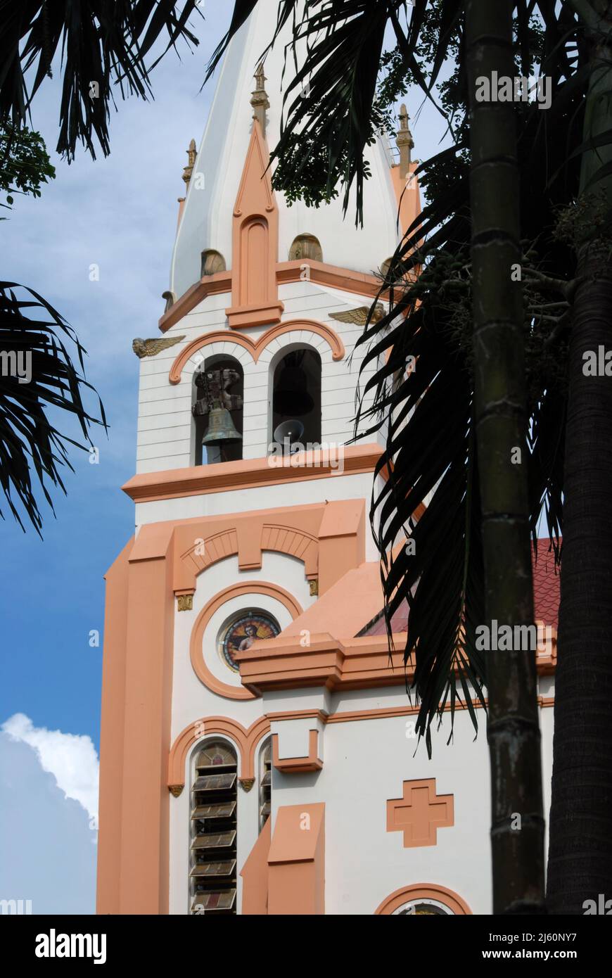 Detail of tower, Sacred Heart Seminary and Shrine Church, Bacolod ...
