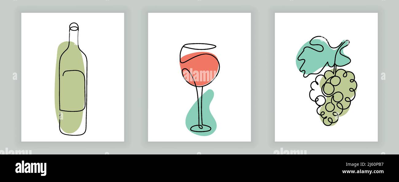 Wine posters set Stock Vector Image & Art - Alamy