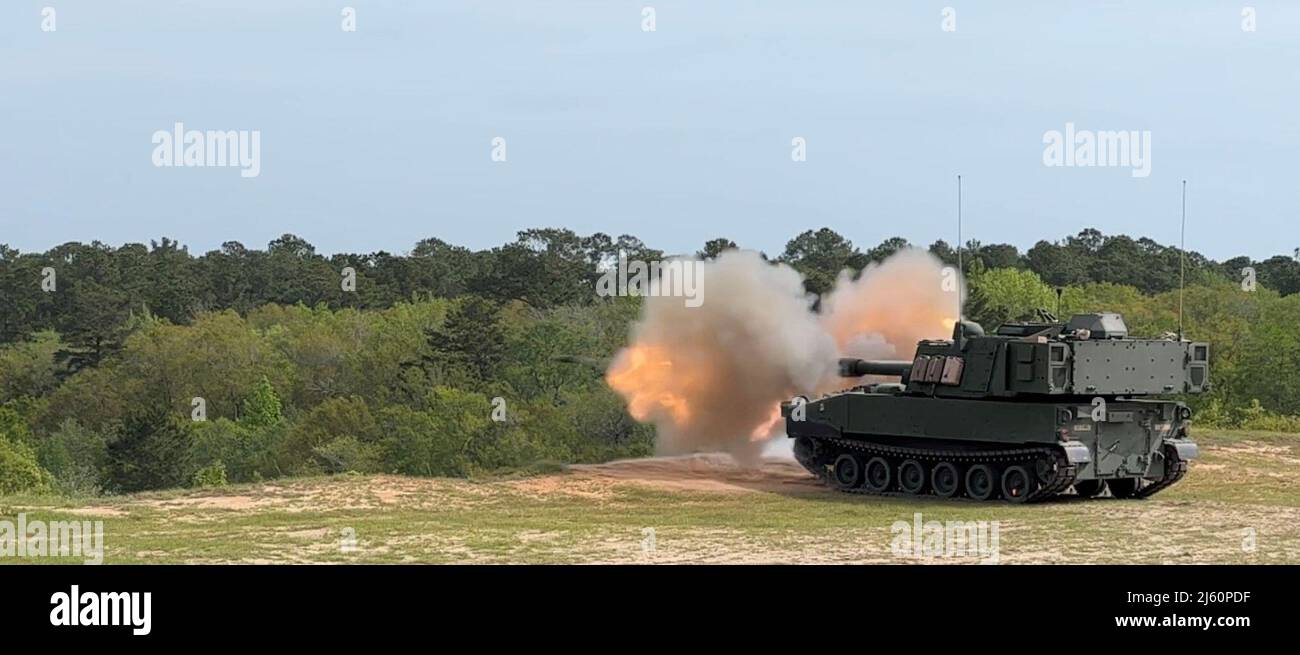 A modernized 109A7 Paladin howitzer, assigned to the "BattleKings ...