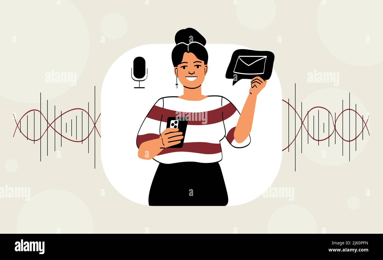 Audio message concept Stock Vector Image & Art - Alamy