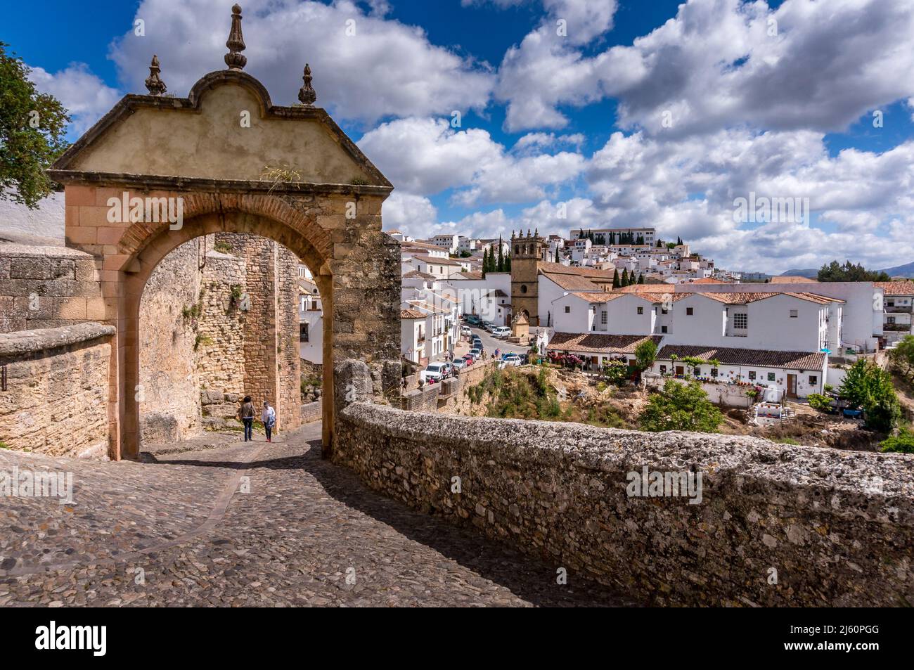 Ancient Pathway in small village Ronda Moorish Town Stock Photo - Alamy