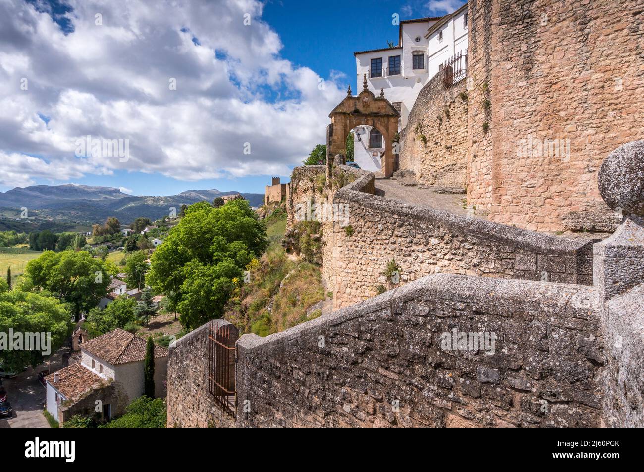 Ancient Pathway in small village Ronda Moorish Town Stock Photo - Alamy