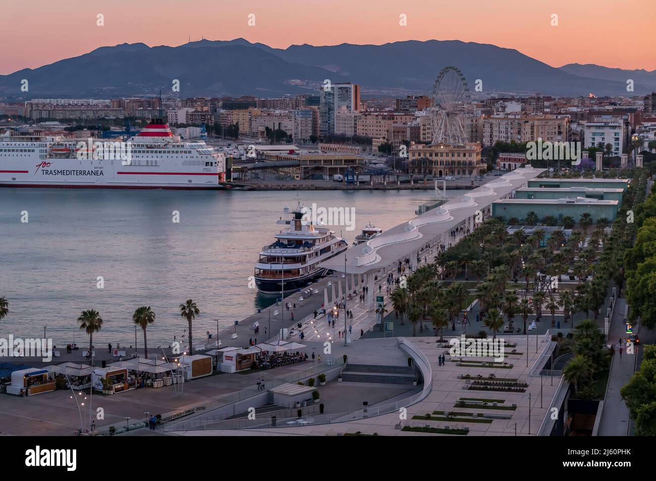 Malaga city seafront hi-res stock photography and images - Alamy