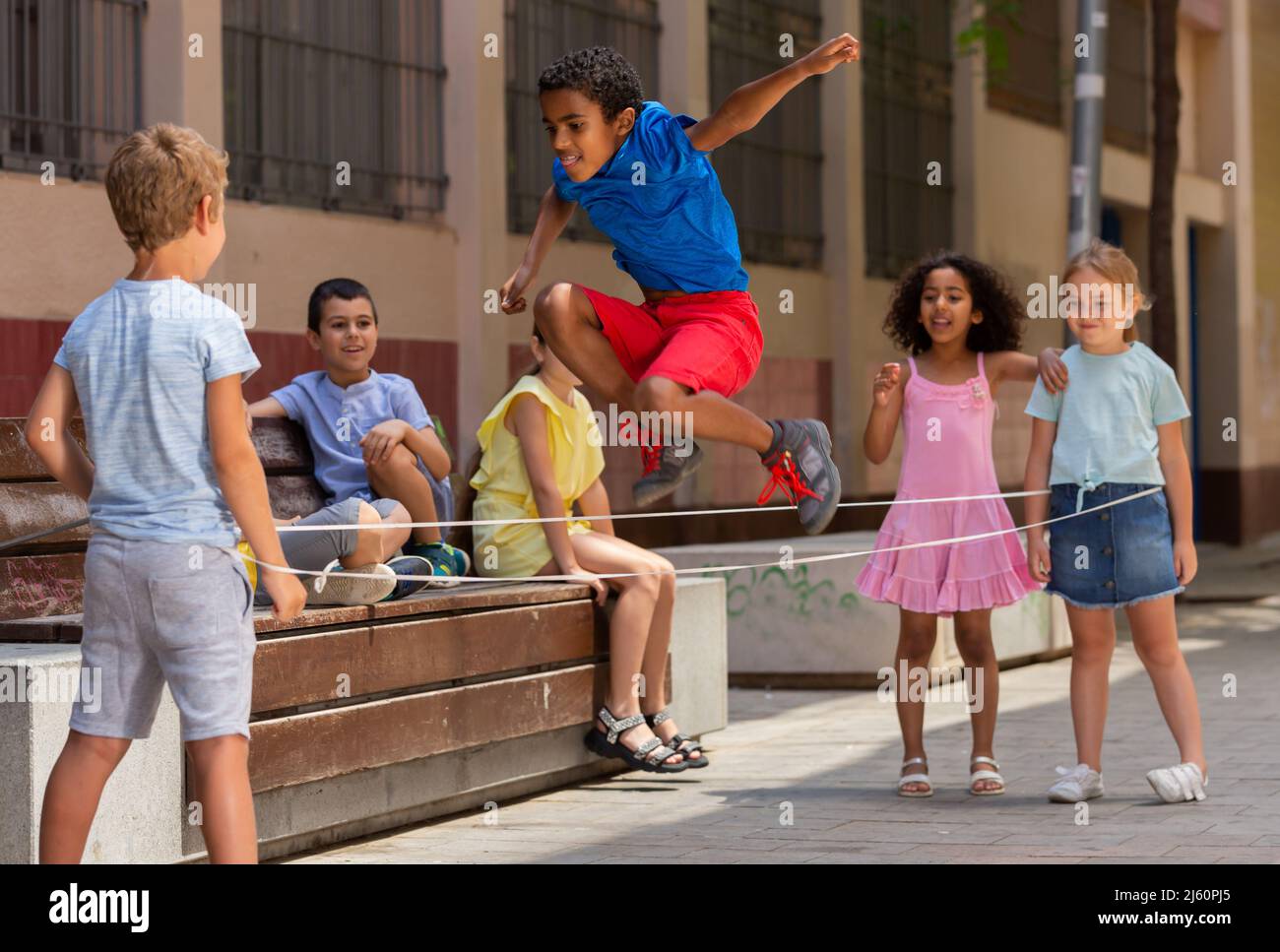 African american girl jumping rope hi-res stock photography and images ...