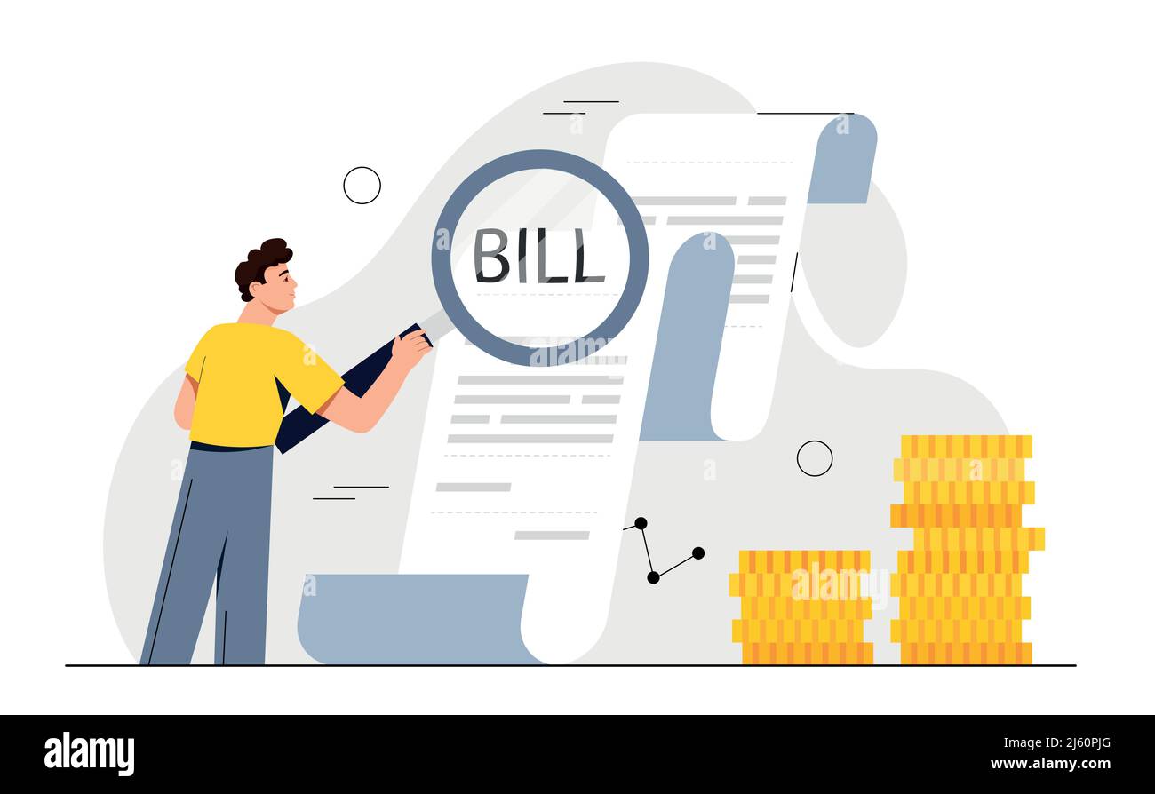 Big bill concept Stock Vector Image & Art - Alamy