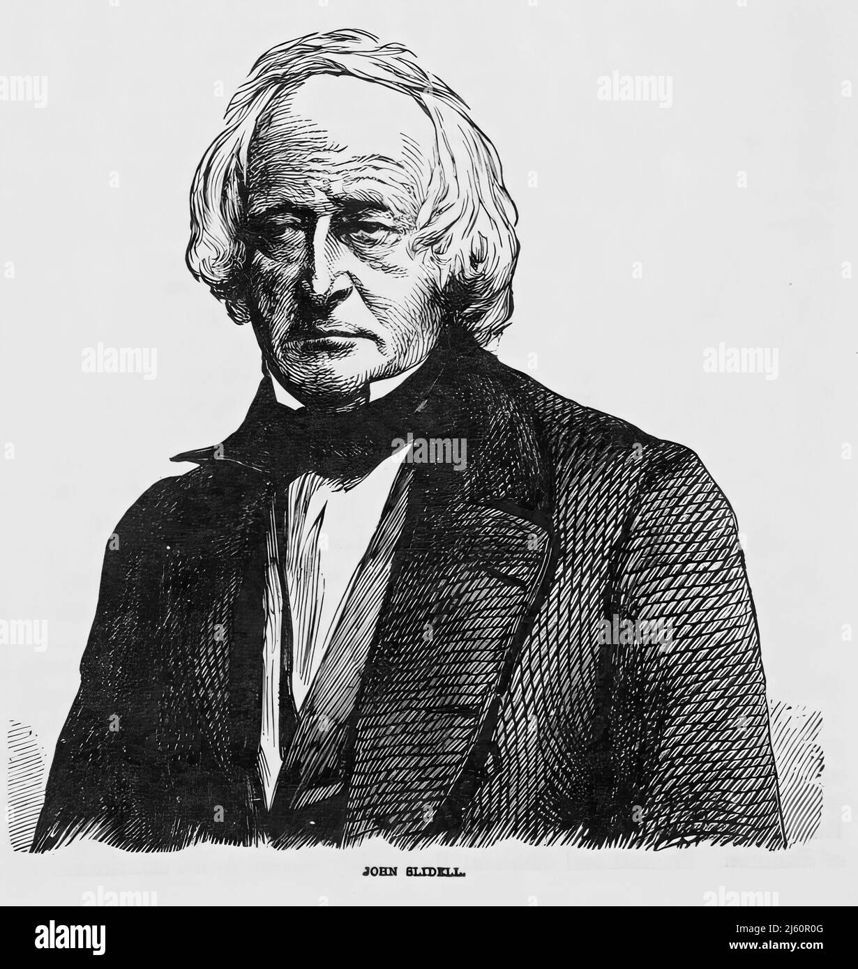 Portrait of John Slidell, Confederate Representative to France during ...