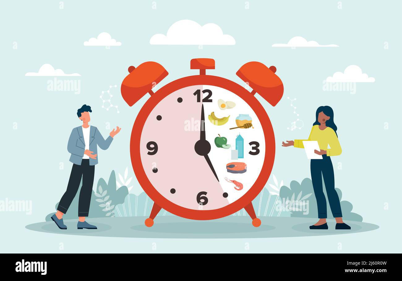 Intermittent fasting concept Stock Vector Image & Art - Alamy