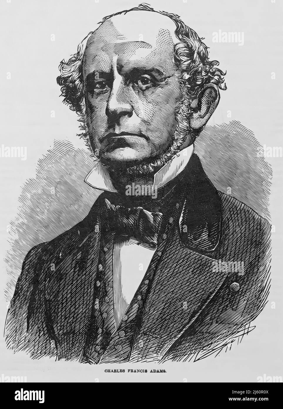 Portrait of Charles Francis Adams Sr., United States Envoy to the ...